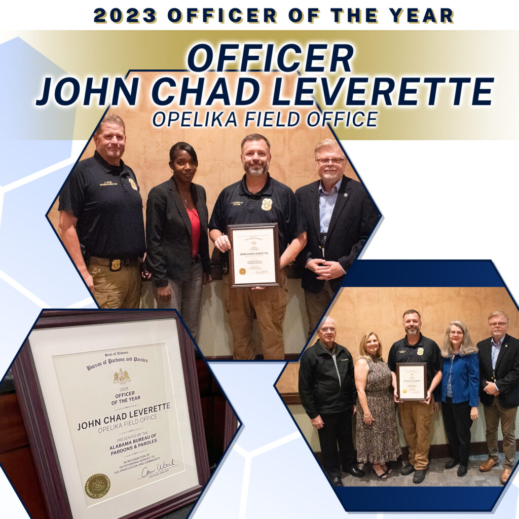 Opelika Field Office's John Chad Leverette Named 2023 Officer of the ...